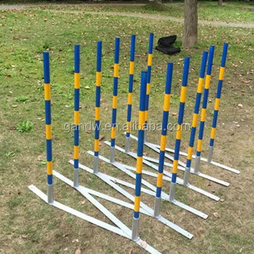 Pet Dog Agility Channel Weave Pole Dog Training Slalom Obstacles