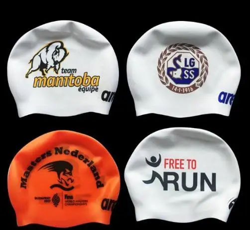 Factory Custom 100% Silicone Waterproof Seamless Swim Cap High Quality ...