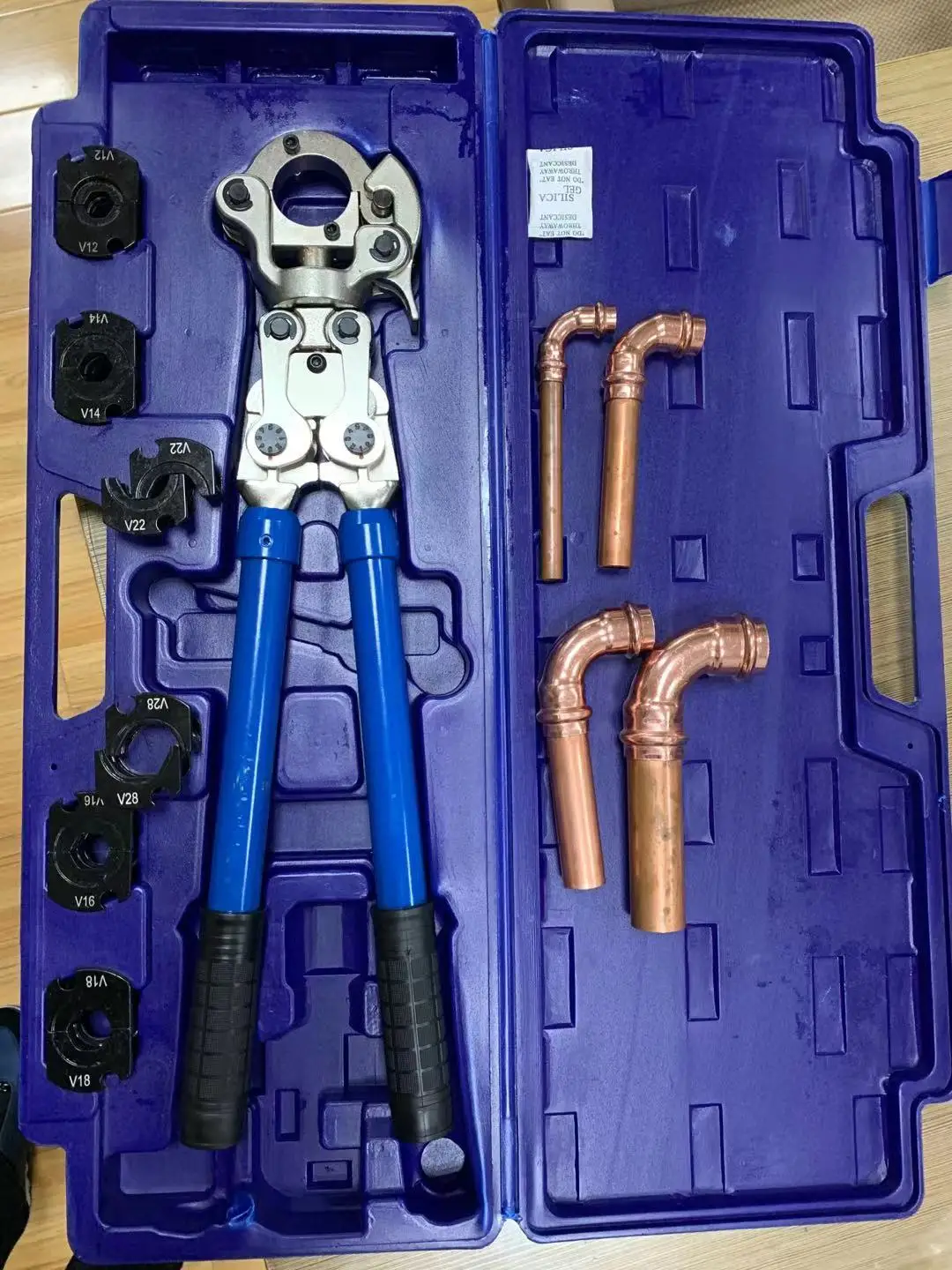 Hand Manual Pipe Fitting Crimping Tool Set For 16-32mm Plastic Pex Pipe ...