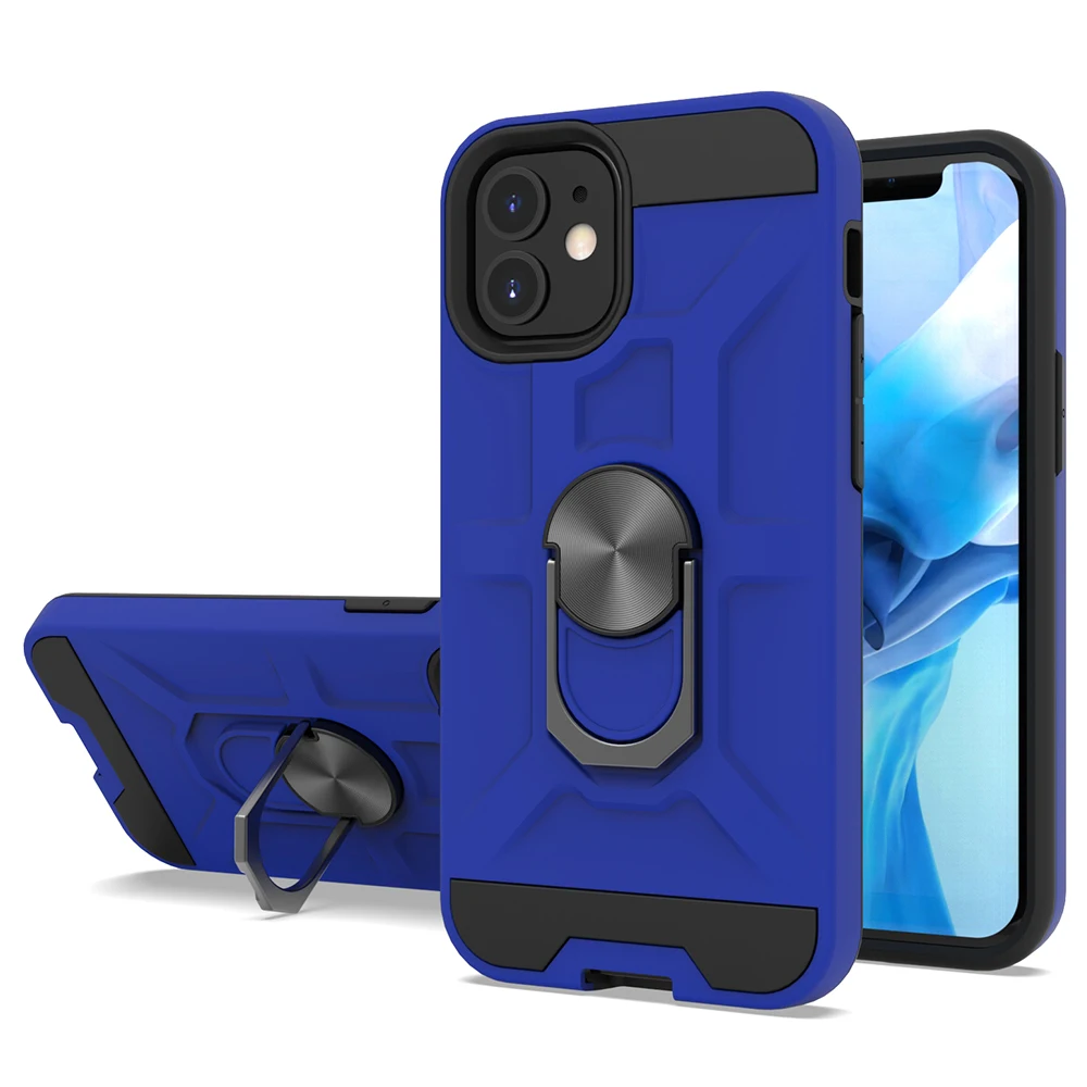 Back Cover 360 Ring Holder Mobile Phone Case For I Phone X Xs Xr 7 8 ...