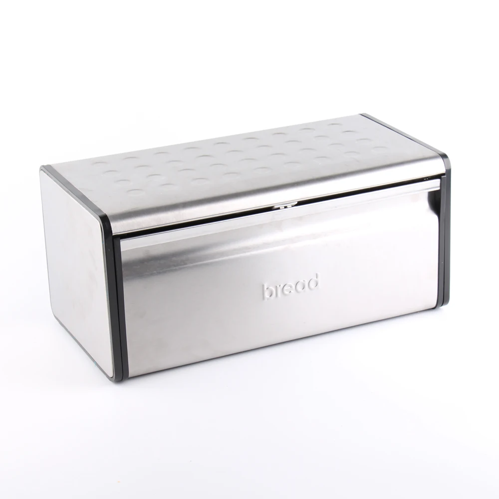 Stainless Steel Rectangular Bread Box - Eco-Friendly Storage