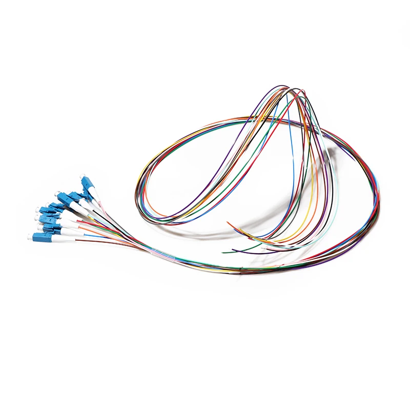 Optical Fiber Pigtail Buldle 12 Color Pigtail 12 Core LC SM
