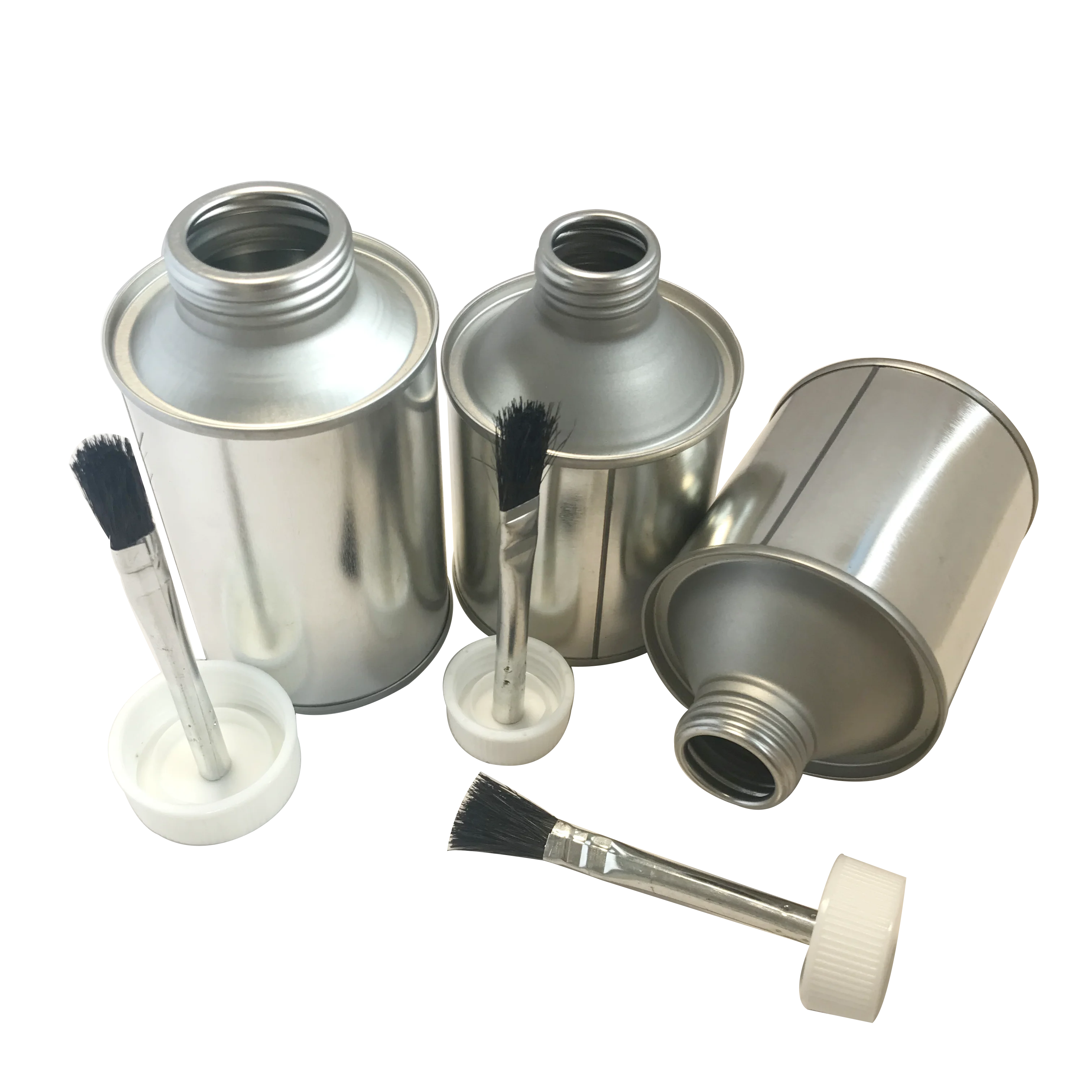 200ml/250ml Round Metal Tin Can With Screw Top Bottles Glue Tinplate ...