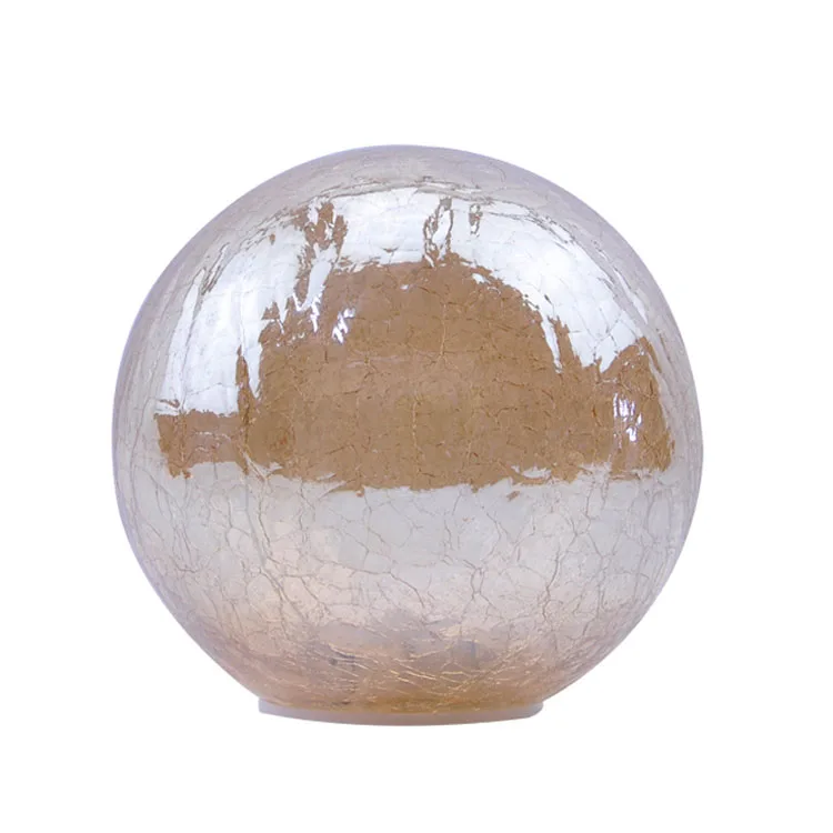 Indoor Decorative Hand Painted Crackle Glass Globe Balls Led Light ...
