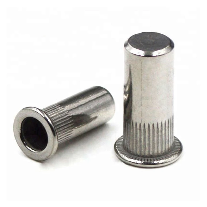 304 Stainless Steel Rivet Nut Rivet Nut Flat Head Vertical Rivet Nut M8 ...