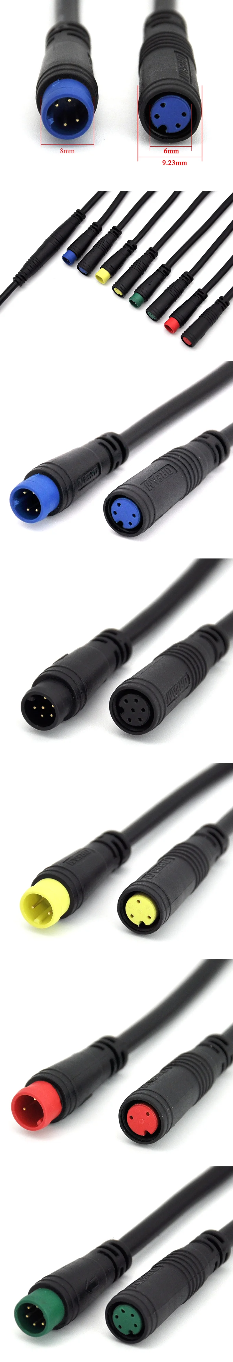 Round Small 4 Pin Connector Types IP65 Waterproof E.bike Electric ...