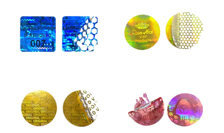 Certificate Valid Authentic Original Hologram Sticker Custom Security ...