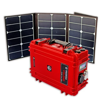 1500 Watt Solar Generator 2kwh Red 220v 18650 Portable Power Bank For ...