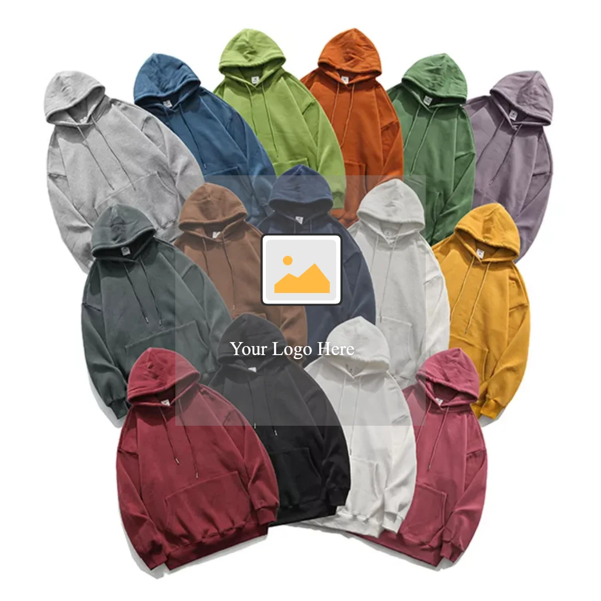 Baisheng Layered Construction Men Sweatshirt 100% Cotton Blank Heavy ...