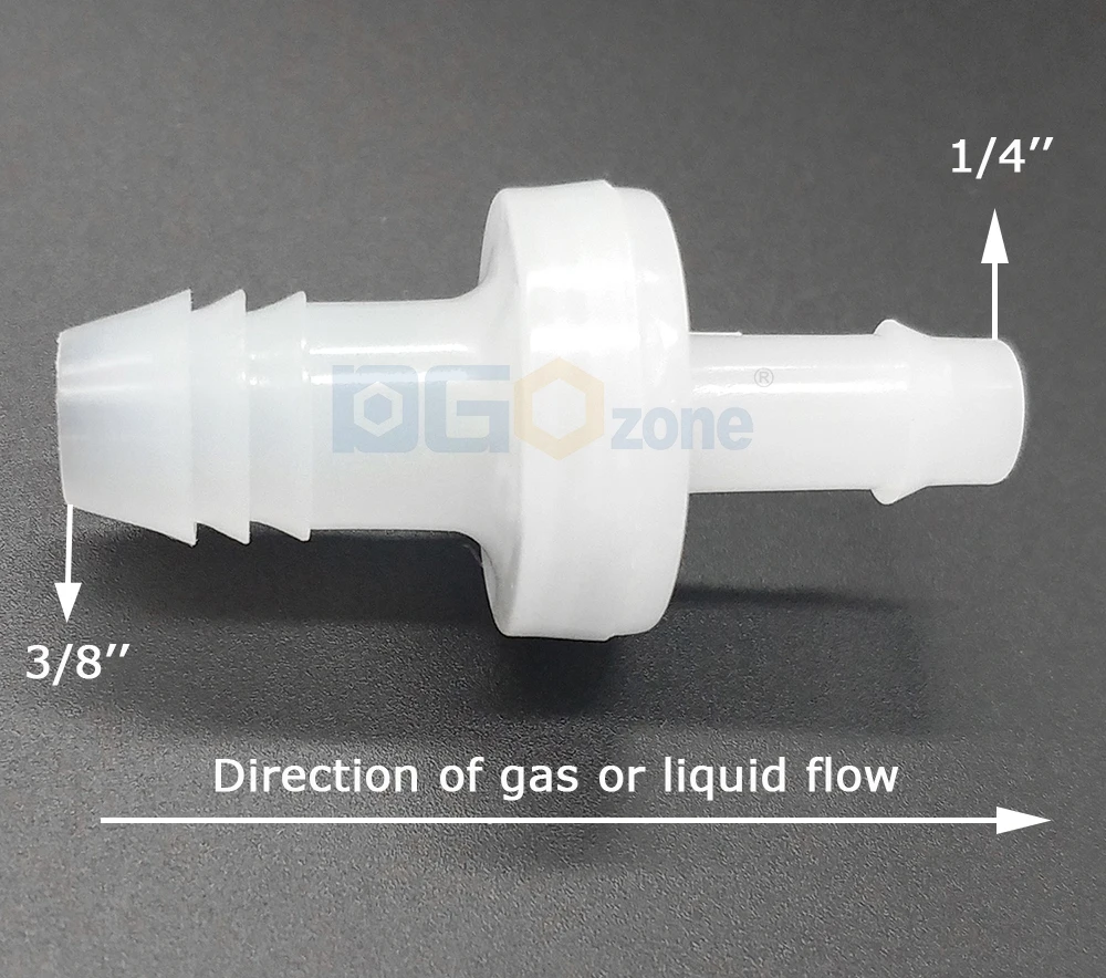 3/8''-1/4'' Ozone Valve Plastic Reducing Fitting Connectors One Way Air ...