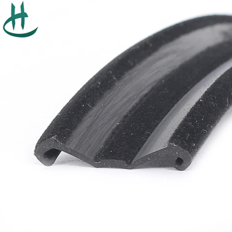 Custom EPDM Flocked Run Channel Bus Window Rubber Seal Strip
