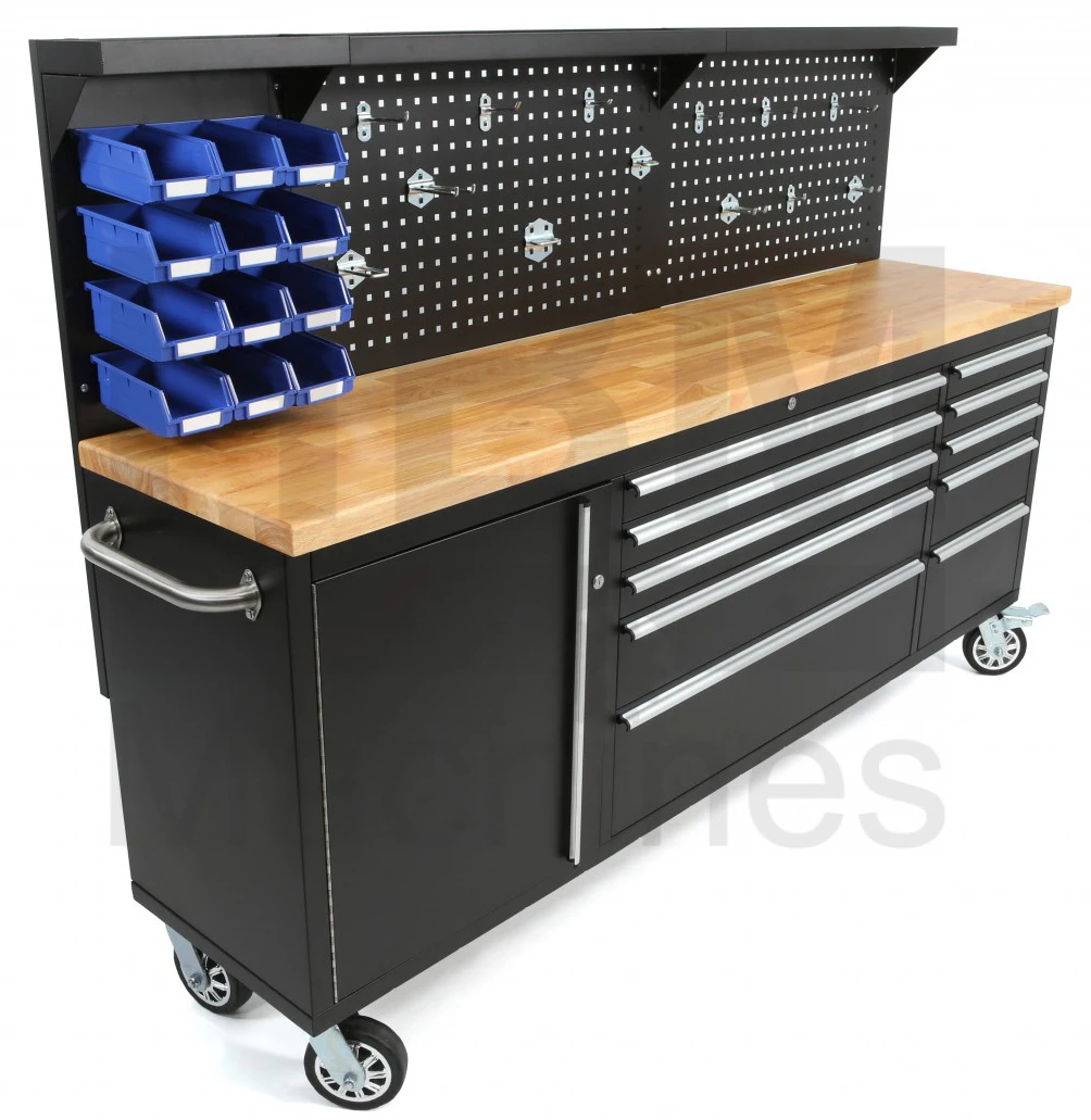 Kinbox Tool Trolley / Workbench With Worktop/tools Box Set Mechanic For ...
