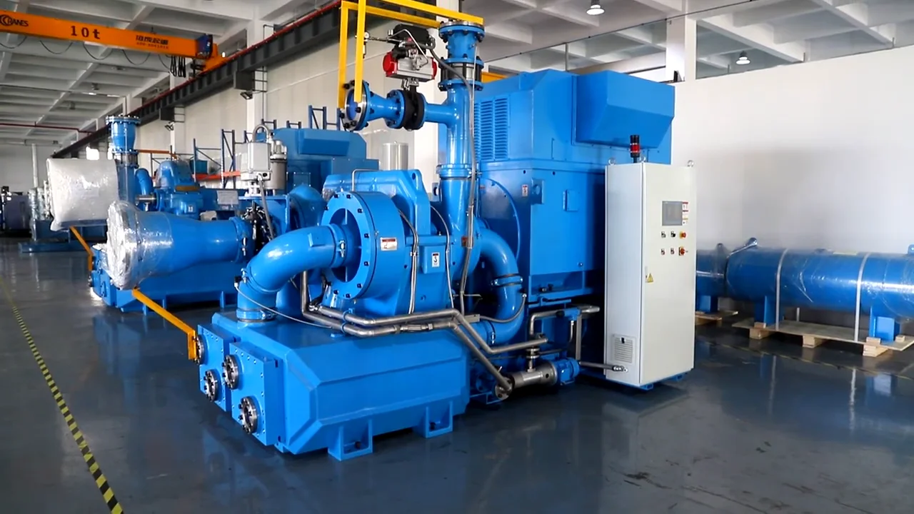 0.6-25 Bar 300-9000 Kw Oil Free Ac Power High Speed Centrifugal Air ...