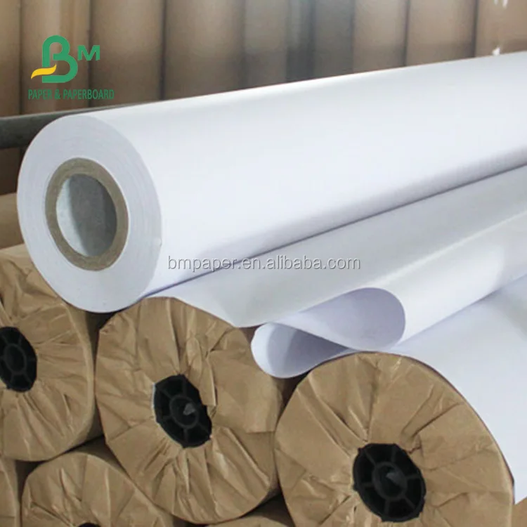 Gulungan Kertas Penanda Plotter Polos 70gsm 80gsm Untuk Garmen Kekuatan ...