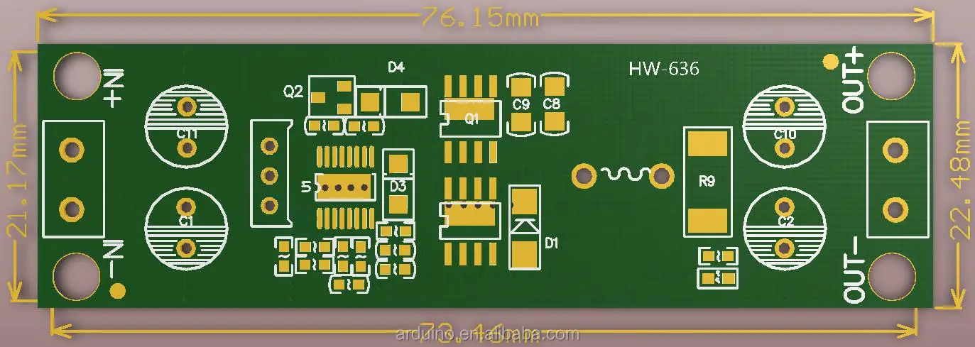 Hw-636 Dc-dc Buck Converter Step-down Adjustable Module Voltage Power Supply Charger Module ...