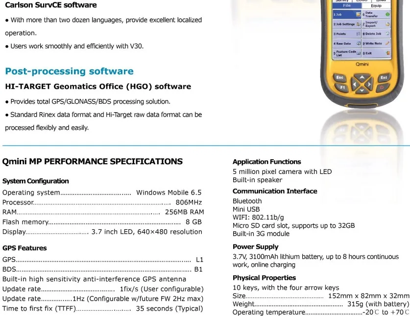 High Precision Dual Frequency Gnss Rtk Gps System For Land Surveying
