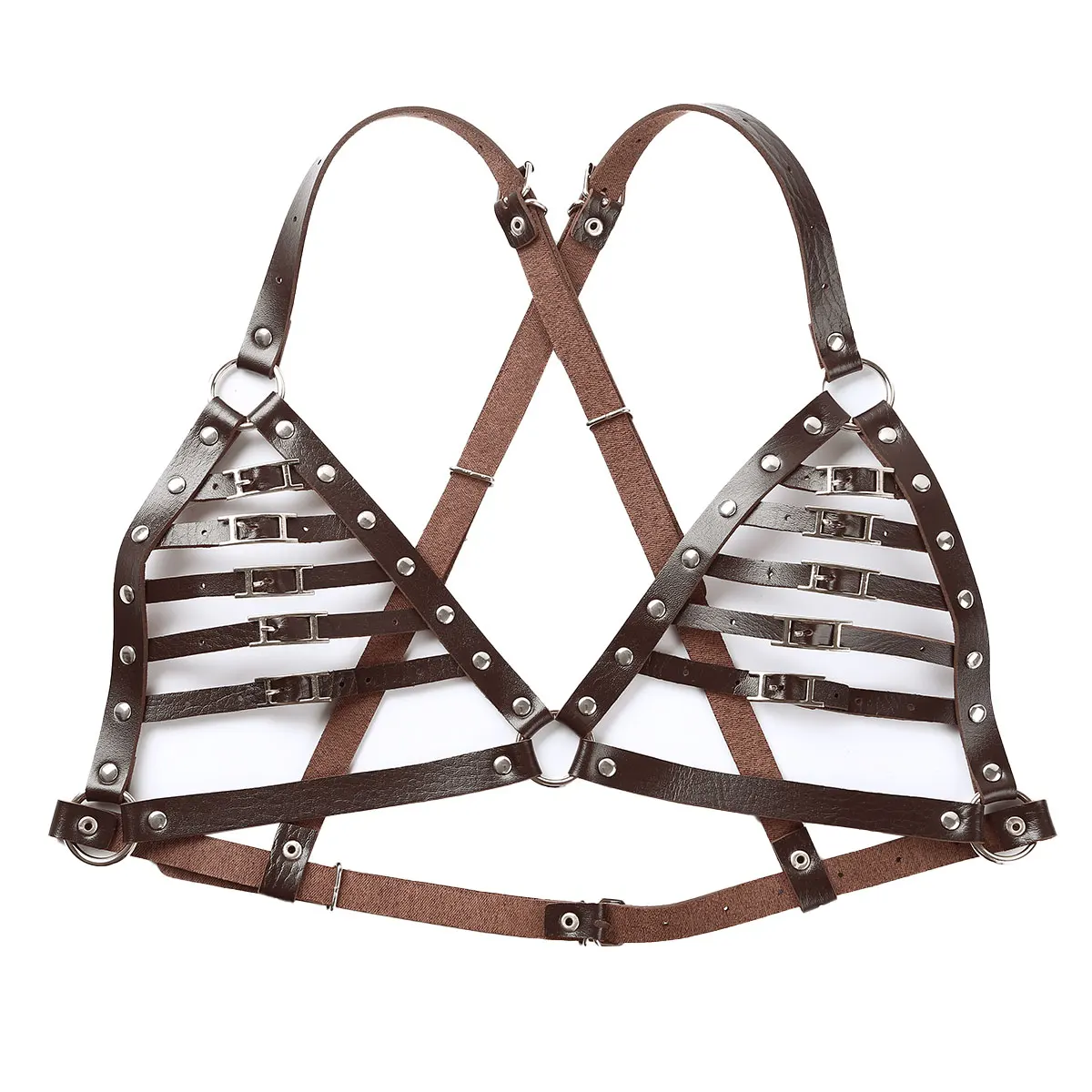Sexy Pu Leather Harness For Women Fashion Punk Gothic Sexy Hollow Out ...