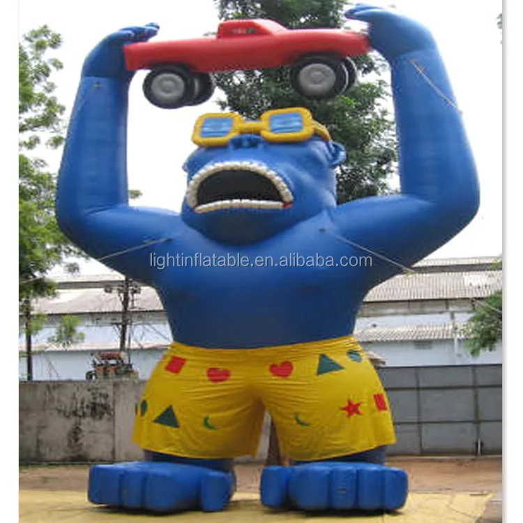 Customized Giant Decoration Inflatable Gorilla Costume For Advertising ...