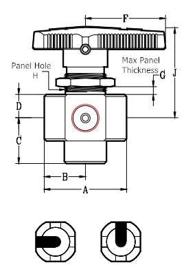 Stainless Steel 5 Way Ball Valve - High Pressure & General Use
