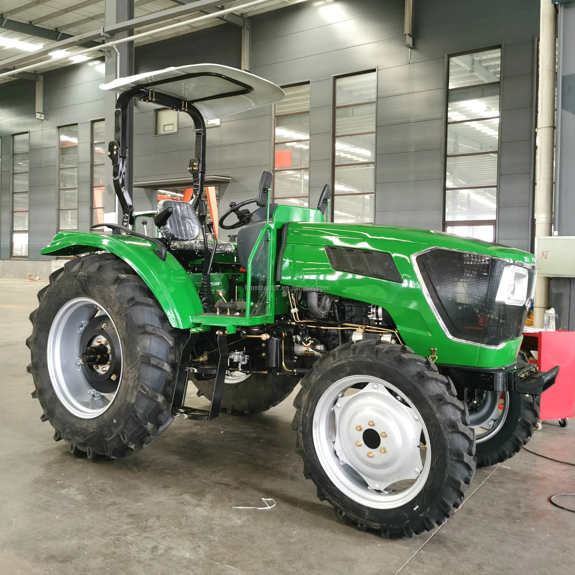 HUAXIA 4WD 70hp-80hp Farm Tractor with Loader & OEM Available