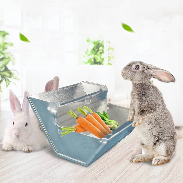 High Quality Galvanized Rabbit Feeder For Rabbit Cage - Buy Rabbit ...