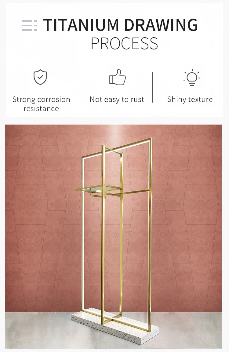 Fashion Design Led Light Front Facing Side Facing Clothing Display ...