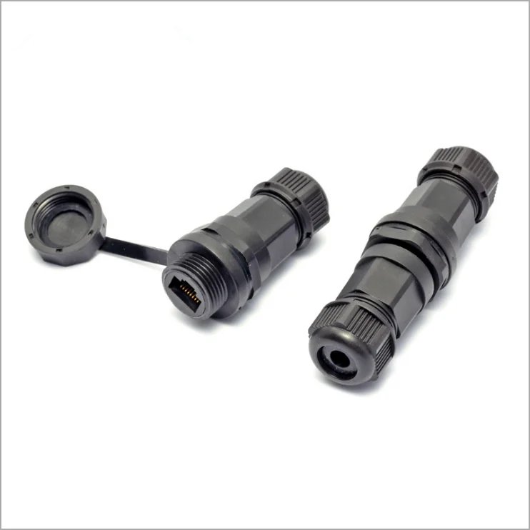 M19 Ip68 Rj45 Waterproof Ethernet Connector 8pin Panel Mount Male ...