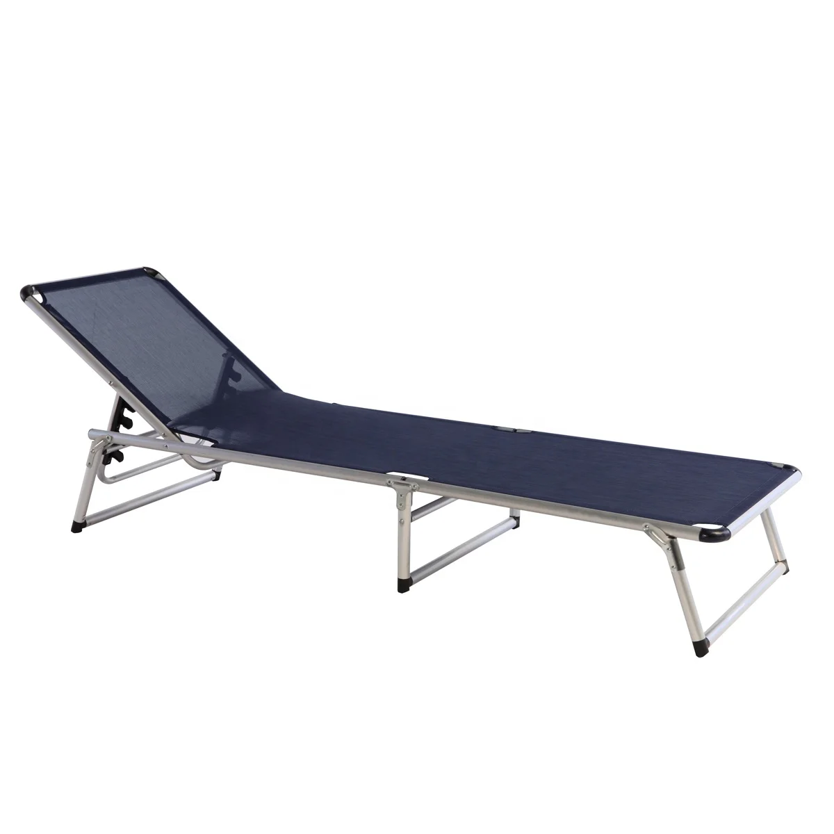 Outdoor Folding Beach Lounger Portable Sun Lounger with Three Position ...