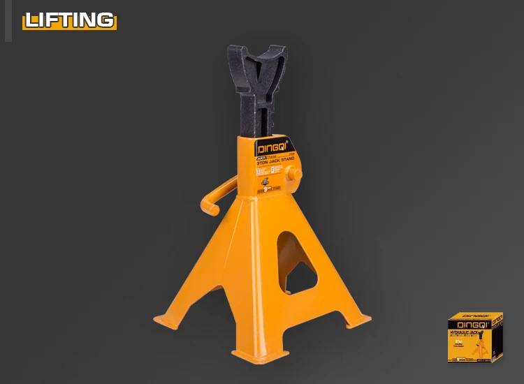 Dingqi Rolling Car Screw Jack Stand Heavy Duty Auto Adjustable Folding ...