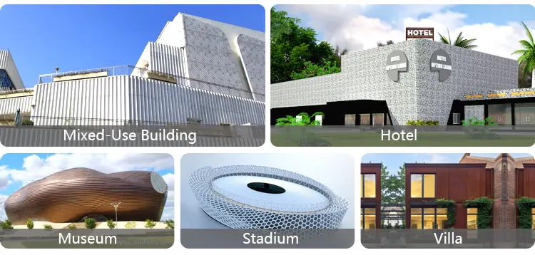 Modern Decoration Metal 3d Solid Wall Panel Aluminum Cladding Panel ...