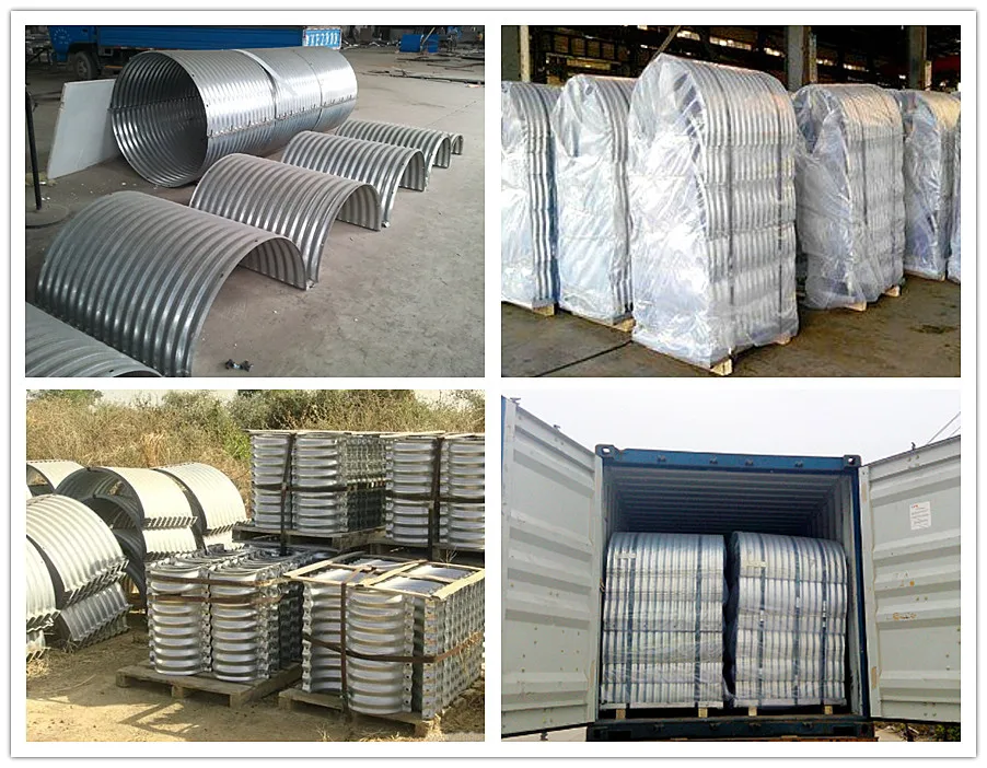 Galvanized Corrugated Steel Tunnel Culvert Pipe - Buy Corrugated Metal ...
