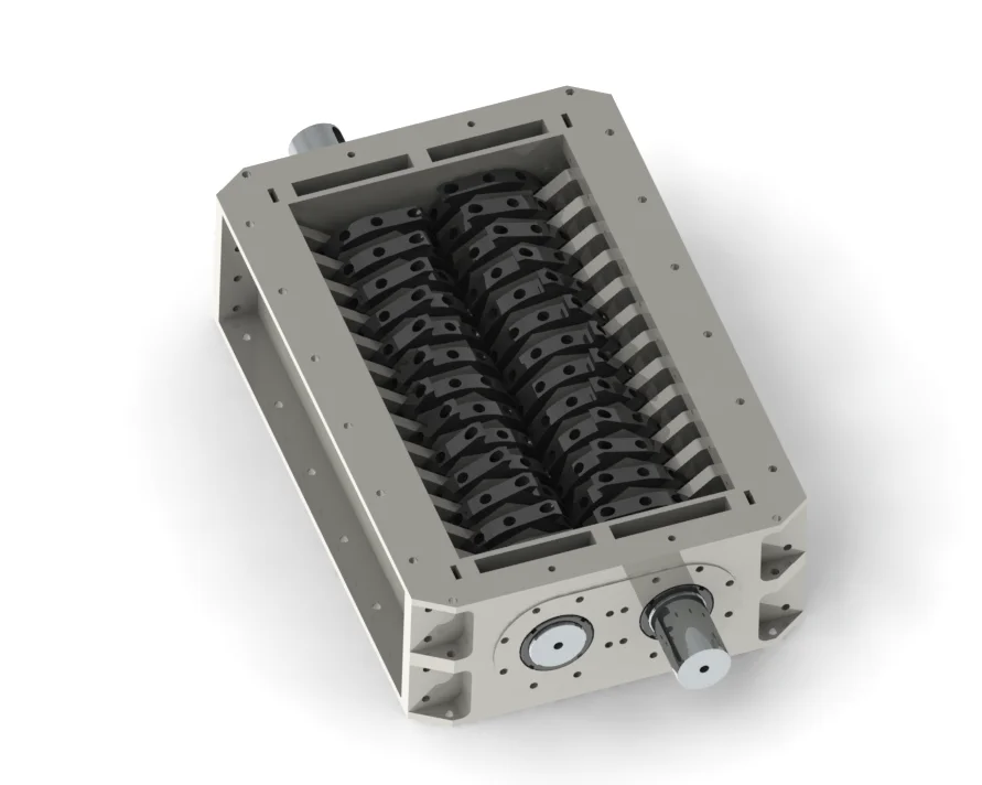 JHT DS500 Double Shaft Shredder - Efficient Plastic Recycling