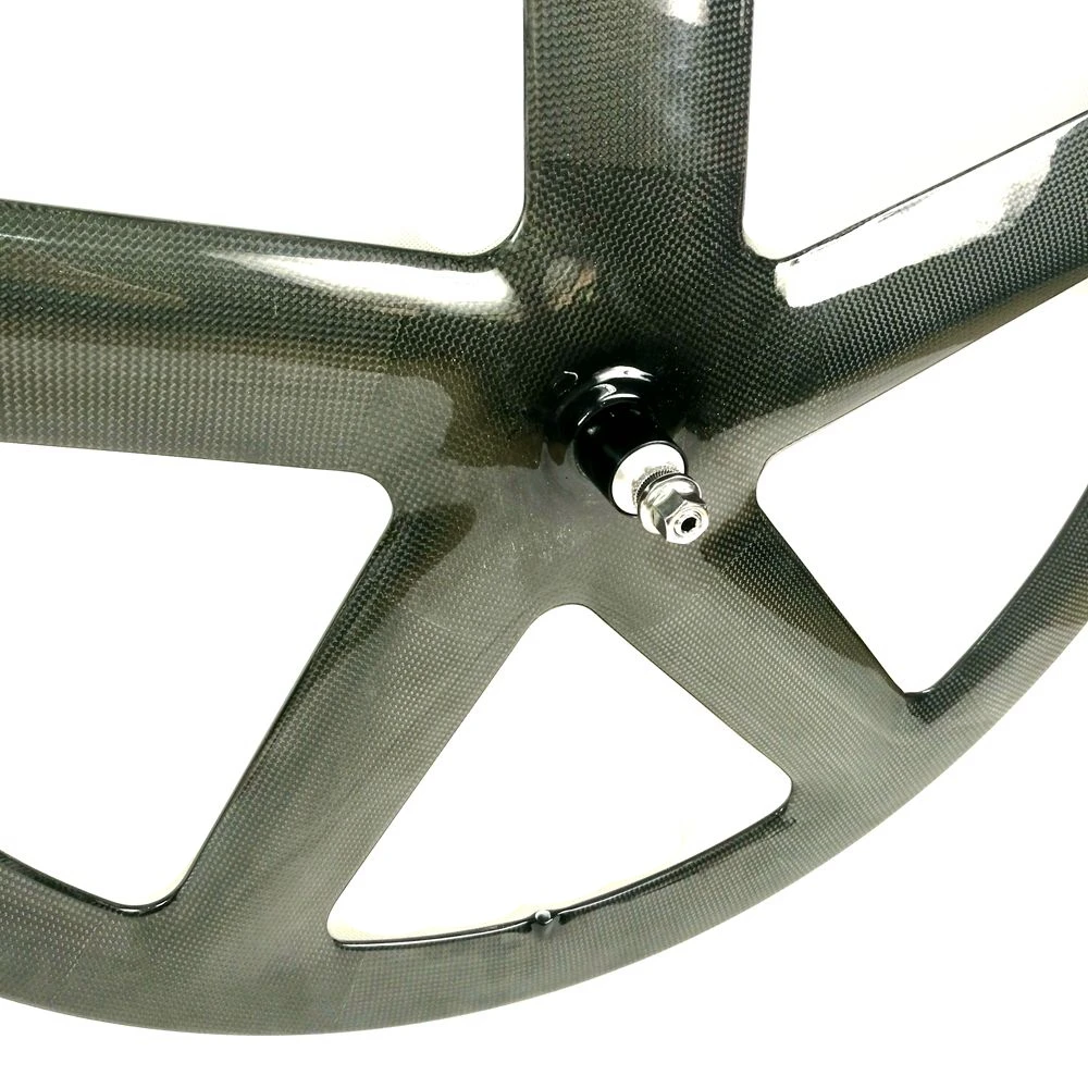 700C Carbon Wheels 20mm Width - 5 Spoke Bicycle Wheelset