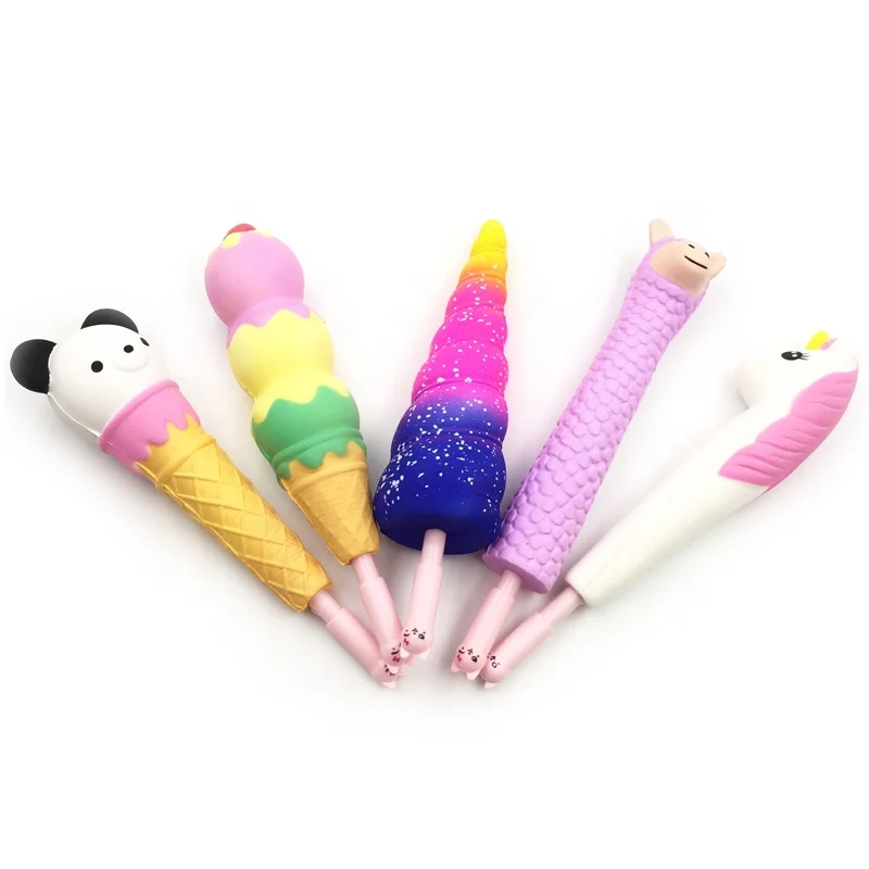 Squishy Pencil Cute Panda Unicorn Alpaca Ice Cream Cat Hot Do Slow ...