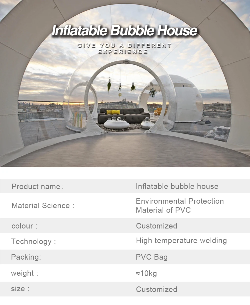 Dome Igloo PVC - Inflatable Balloon Bubble House 3/4/5m