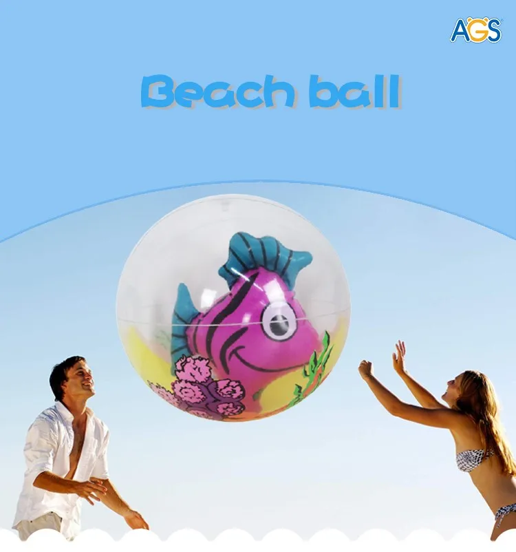 Inflatable Beach Ball Water Ball Fish Design Inside Ocean Style - Buy ...