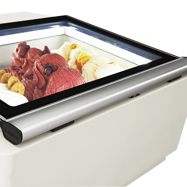 Low Price Mini Gelato Freezer Desktop Ice Cream Display Cabinet For ...