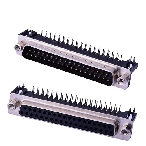 Lycn Gold Plated D-sub Connector Right Angle Solder Type Dr Db9 15 25 ...