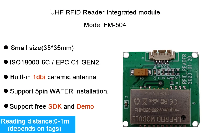 Fonkan Cheap 35*35mm Rfid Access Control Card Reader Module Integrated Uhf Rfid Module Epc C1 ...