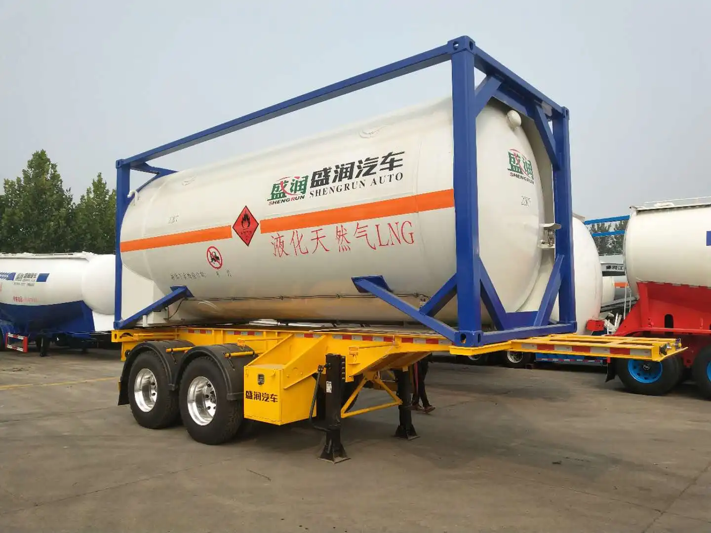 Mounted Railway Transport 40ft Lpg Iso Tank Container Liquid Tank ...