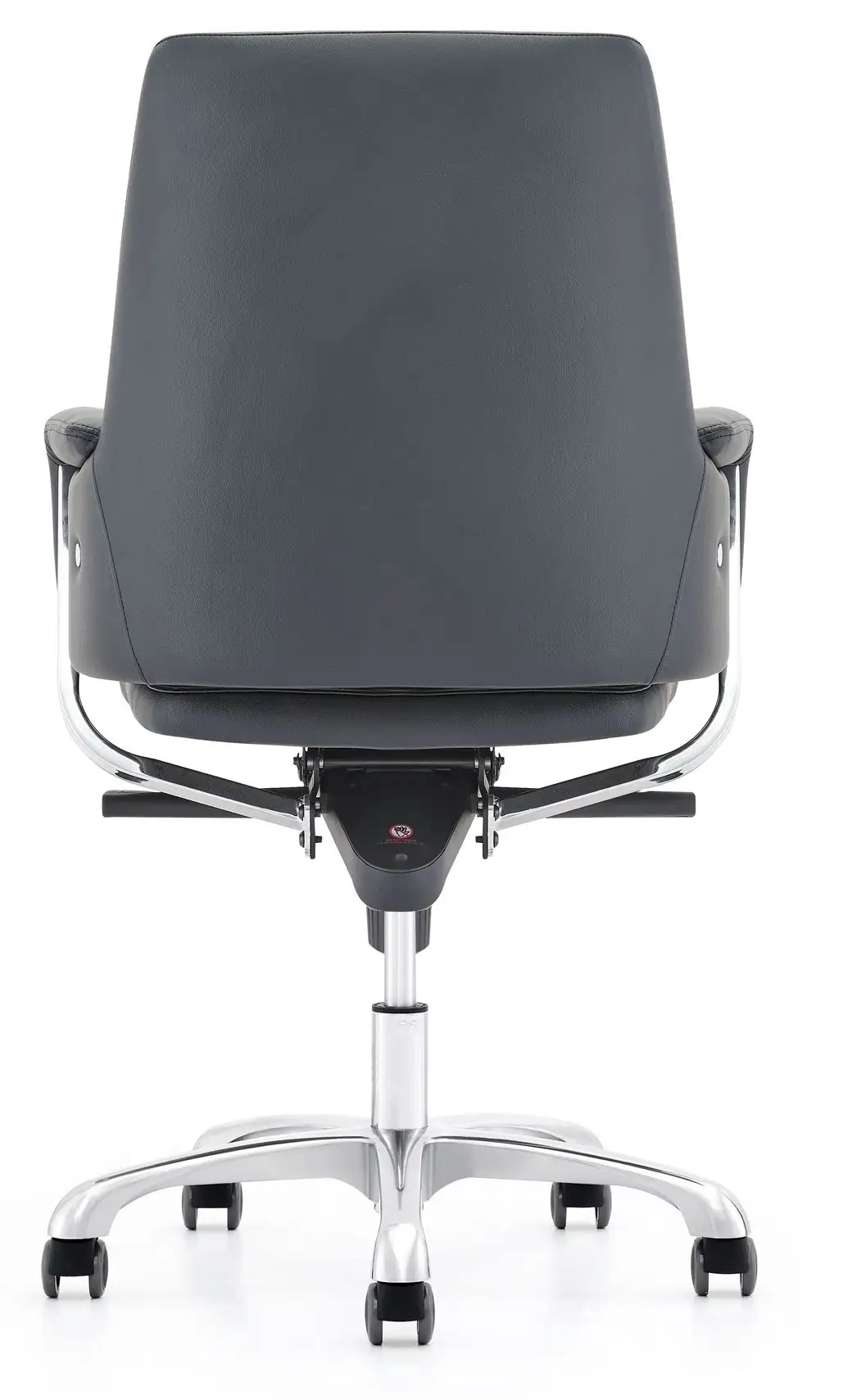 Black Leather Upholstery Secretary Office Chair Reception Ys915b Mid ...