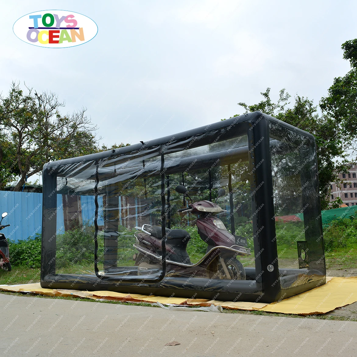 Inflatable Motorcycle Cover Capsule Bubble for Indoor