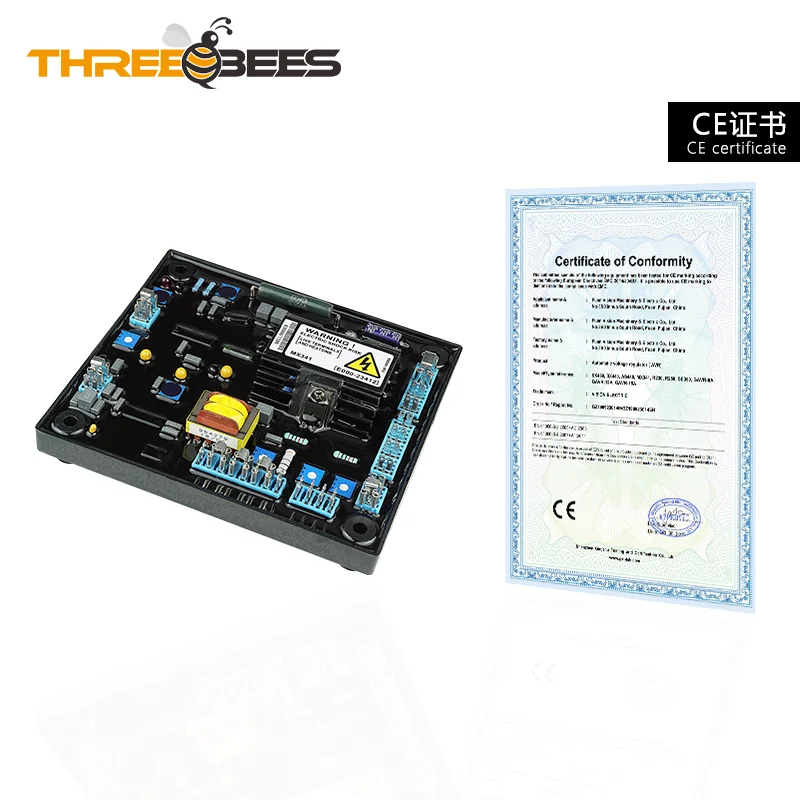 3 Phase Genset Excitation System AVR MX341 Regulator Circuit Diagram