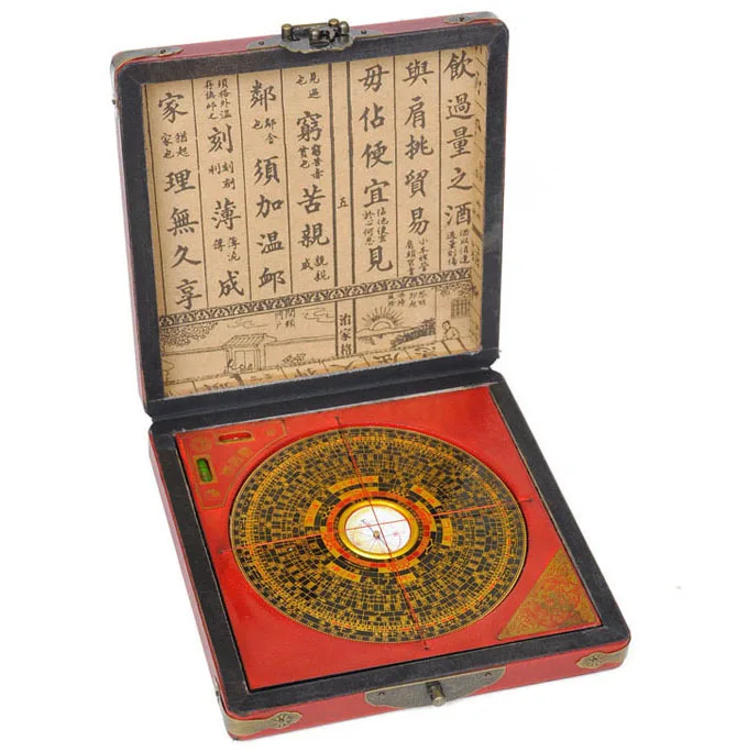 Vintage Feng Shui Luo Pan (chinese Compass) with Case