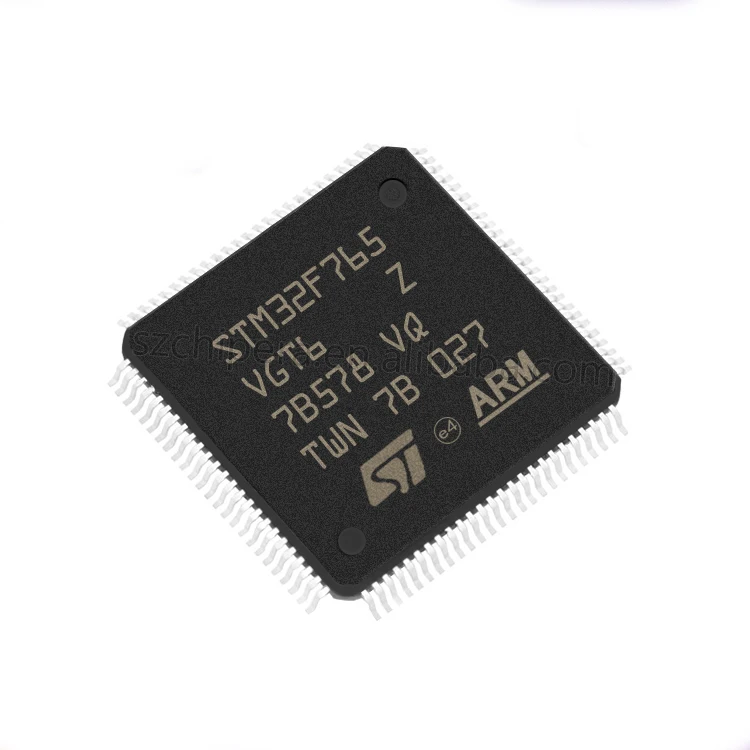 Electronic Components Stm32f765 3 Bit Risc 1mb Flash Arm Cortex M7 3.3v 100pin Lqfp Tray ...