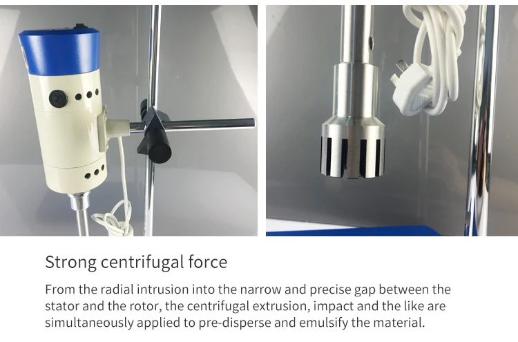 Small Scale Lab High Shear Chemical Agitator Cosmetic Emulsifier ...