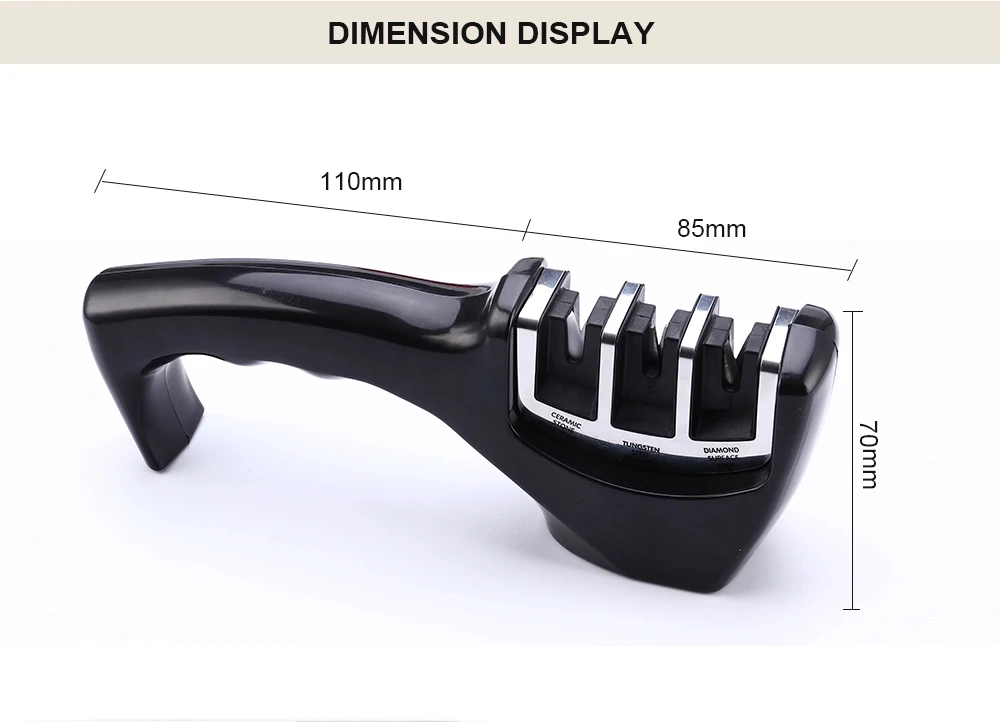 Professional Delta 3 Stage Diamond Ceramic Kitchen Knife Sharpener ...