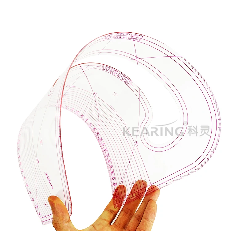 Kearing Pattern Master Ruler - Transparent & Flexible