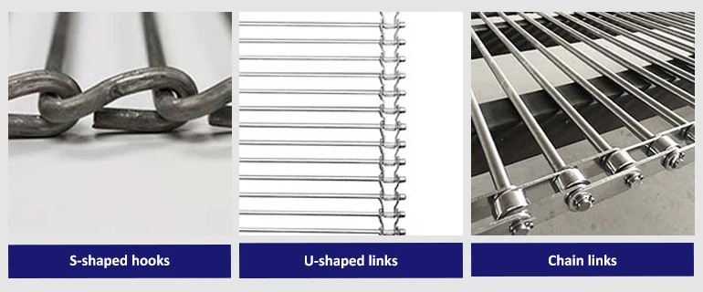 Metal Ladder Track Conveyor Belt Stainless Steel Piercing Rod Chain ...