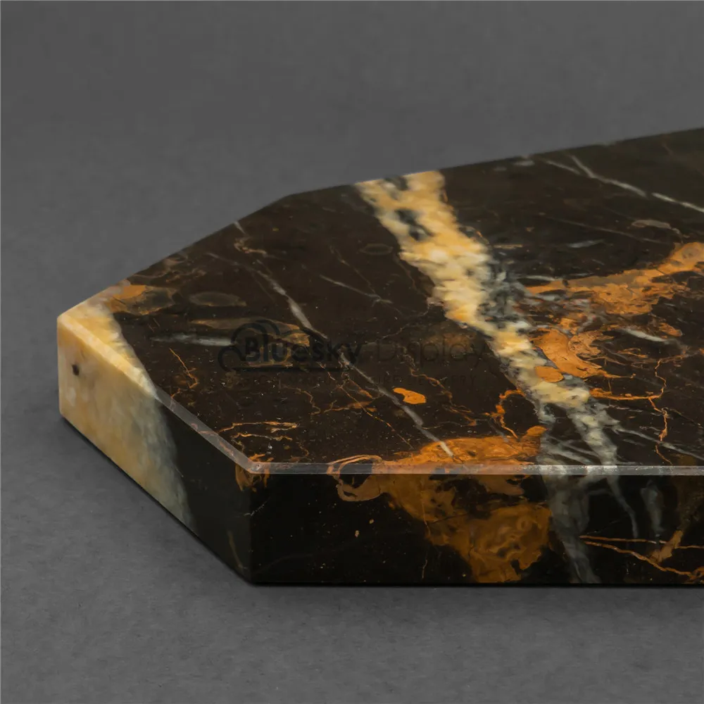 Handmade Rose Portoro Marble Base Watch Stand for Jewelry Watches ...